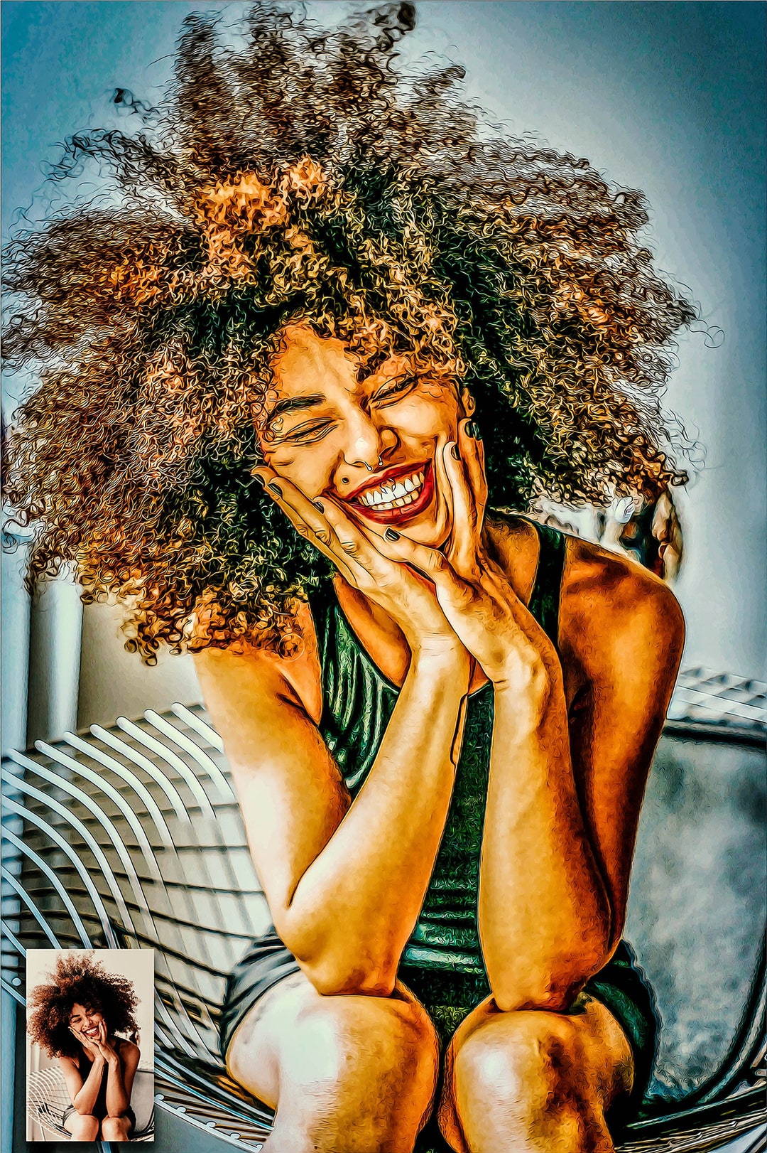 Custom Art Portrait From Photo, Custom Portrait, Retro Wall Art, Custom ...