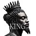 Black King Portrait: Minimalist Afrocentric Art (PNG Images) - Etsy