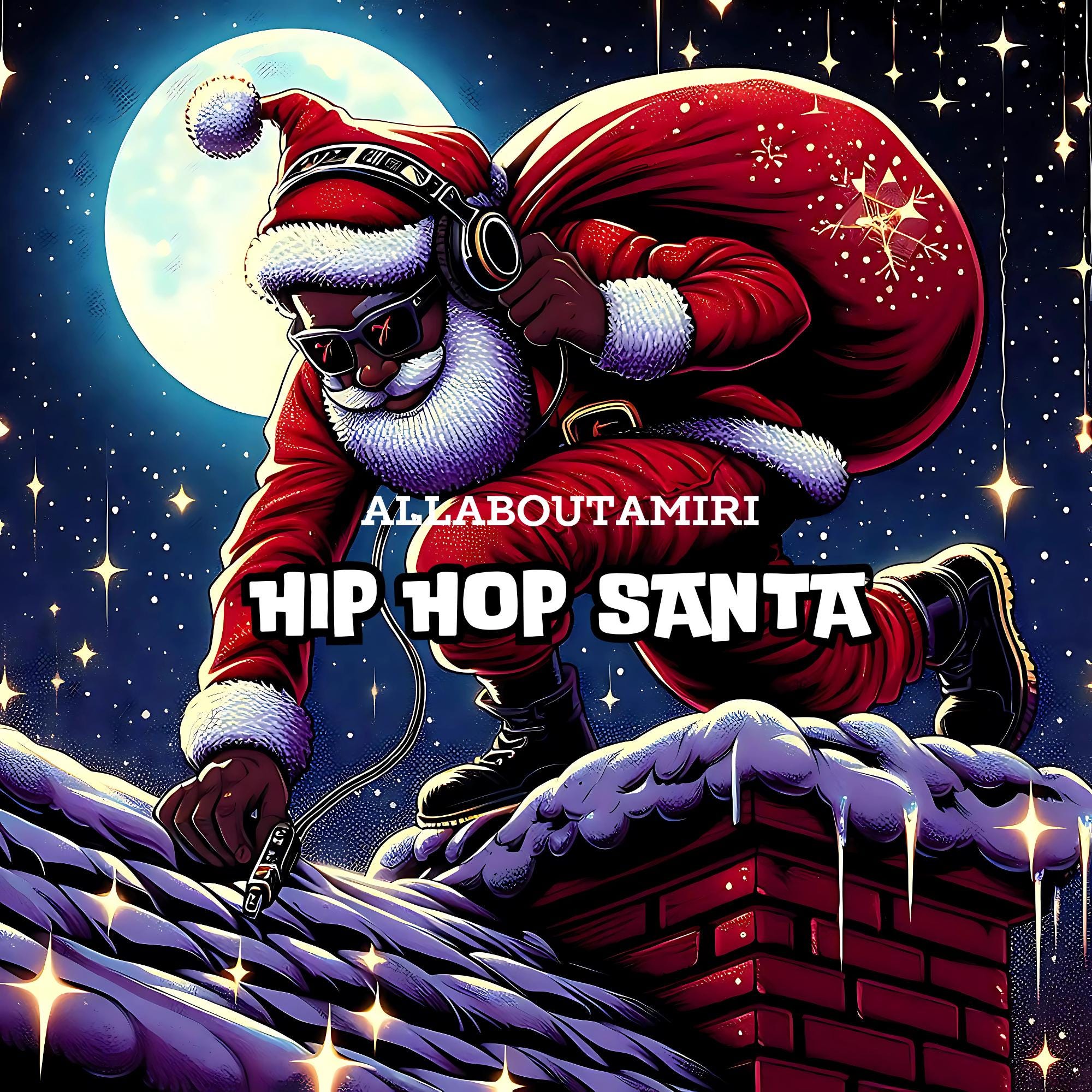 Hip Hop Santa PNG Clipart: 36 Festive Images (digital Download) - Etsy