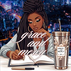 Grace and Mercy African American Inspirational Art Sublimation 23 PNG ...