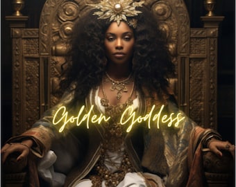 An Enchanting Christmas Diva PNG Digital Download Goddess, African ...