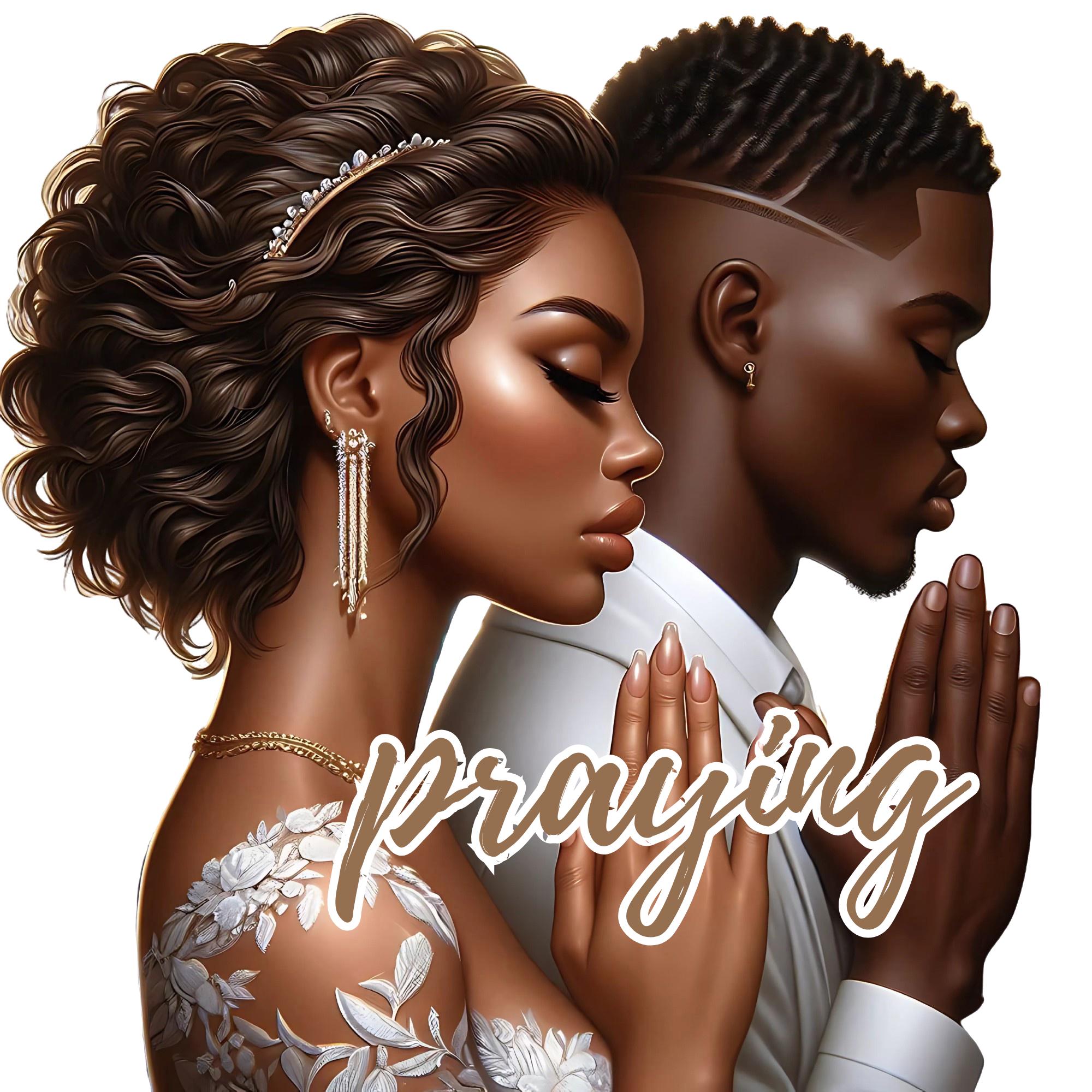 Praying African American Couples Art: Silhouette PNG Images (53 Files ...
