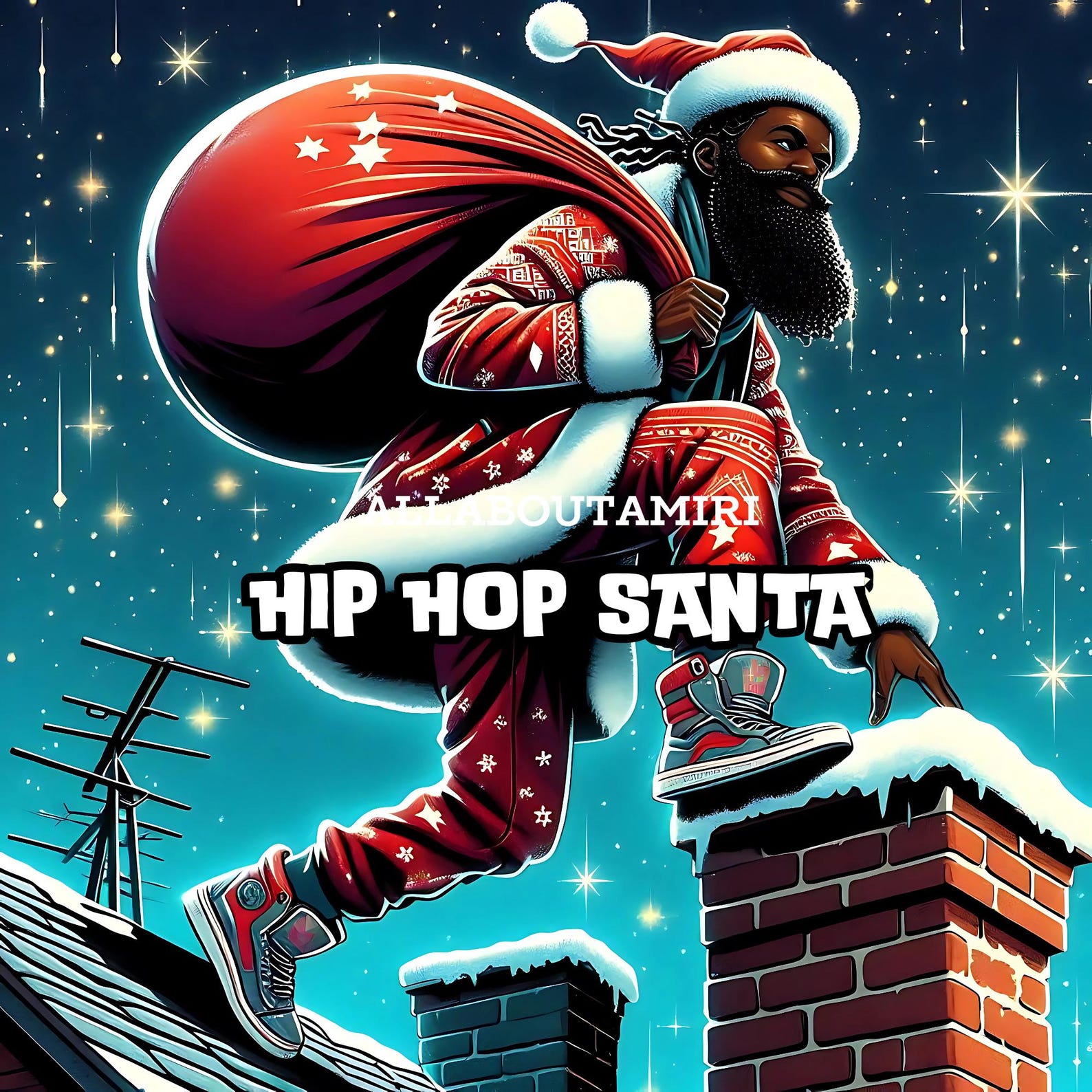 Hip Hop Santa PNG Clipart: 36 Festive Images (digital Download) - Etsy