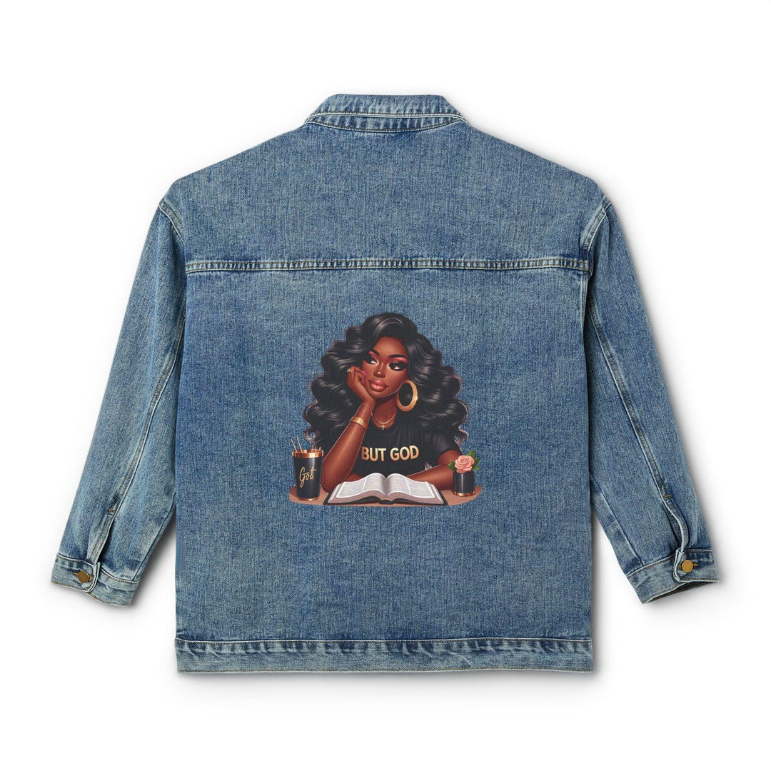 But God Denim Jacket Christian Women's Denim Jacket, , Religious Jean ...