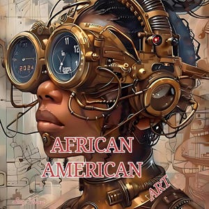 Steampunk Afro-futurism Digital Art Collection - High Resolution ...