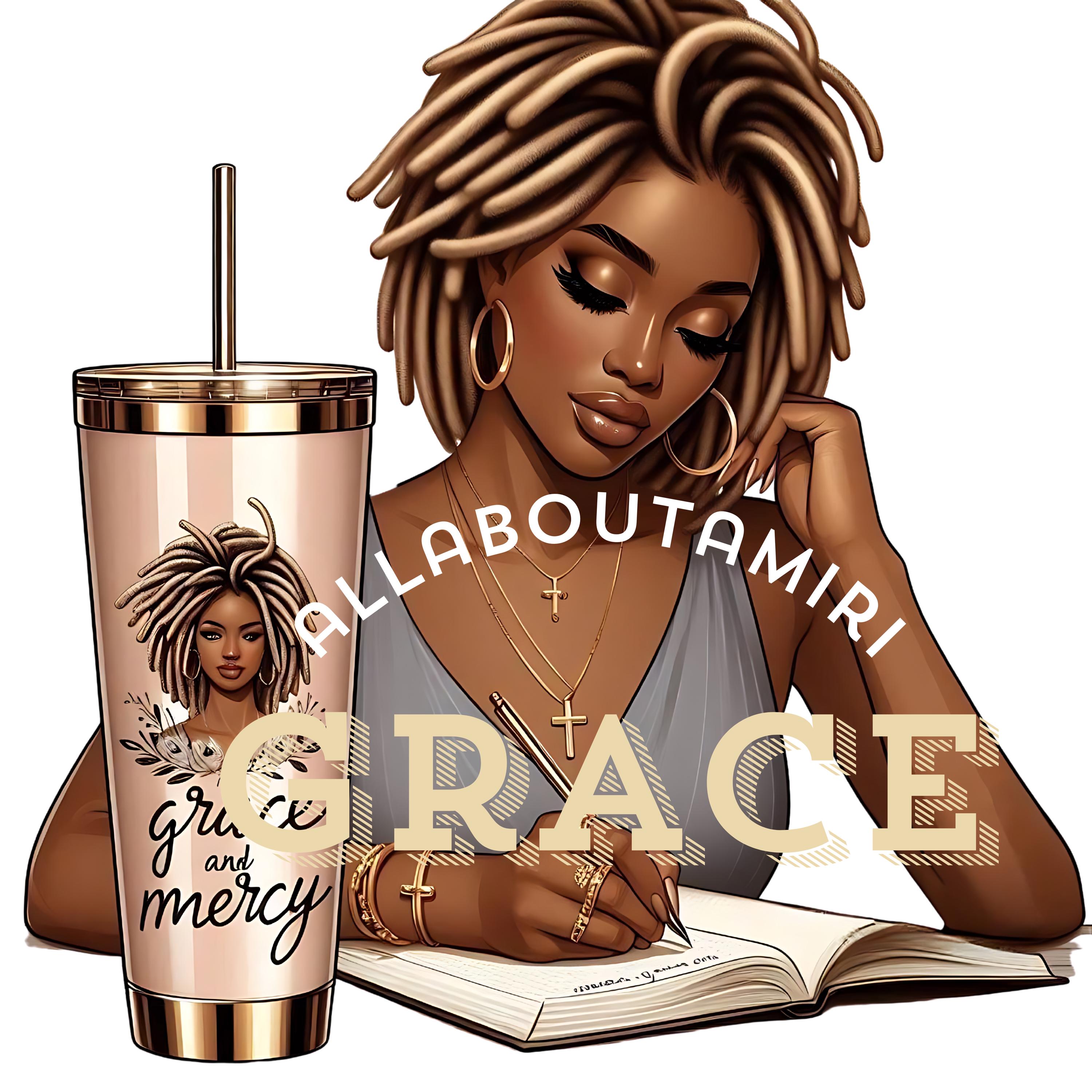 Grace and Mercy African American Inspirational Art Sublimation 23 PNG ...