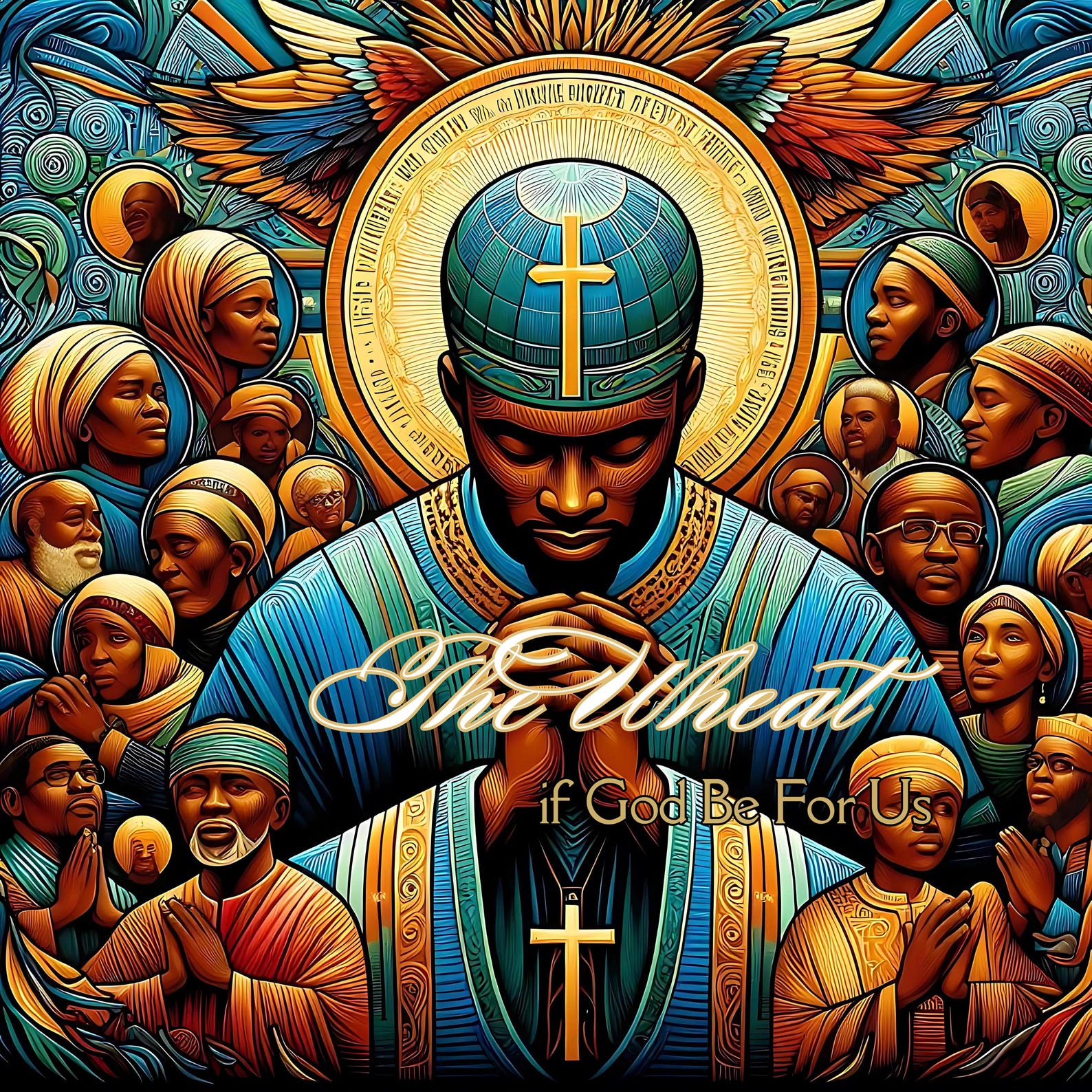 If God Be for Us the Wheat Inspirational Praying Hands PNG Images Set ...