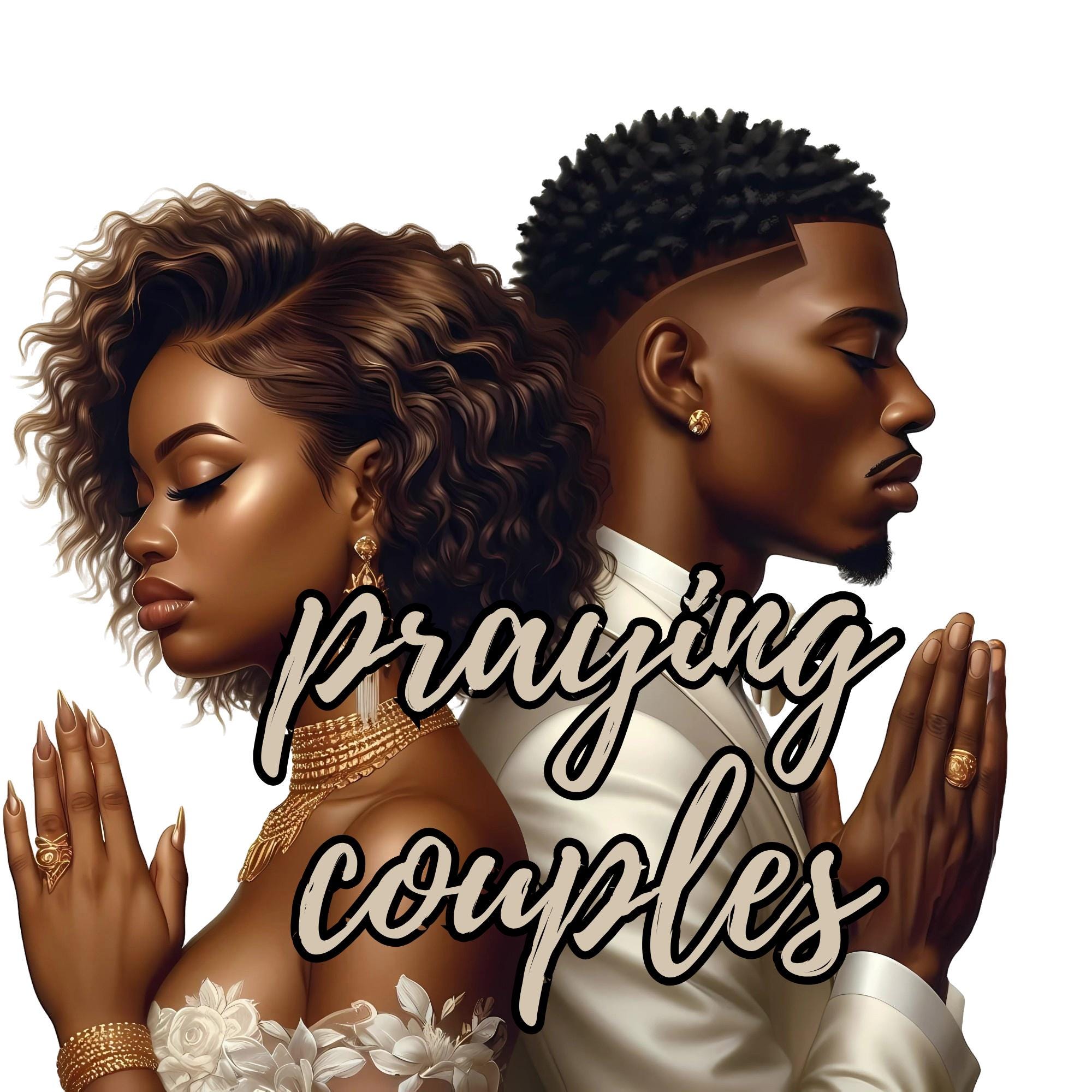 Praying African American Couples Art: Silhouette PNG Images (53 Files ...