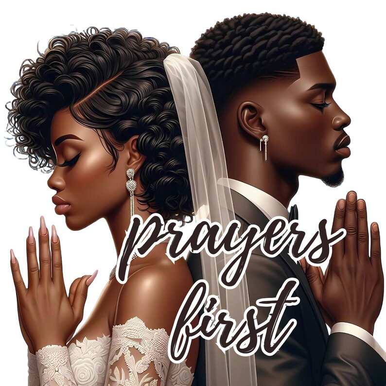 Praying African American Couples Art: Silhouette PNG Images (53 Files ...
