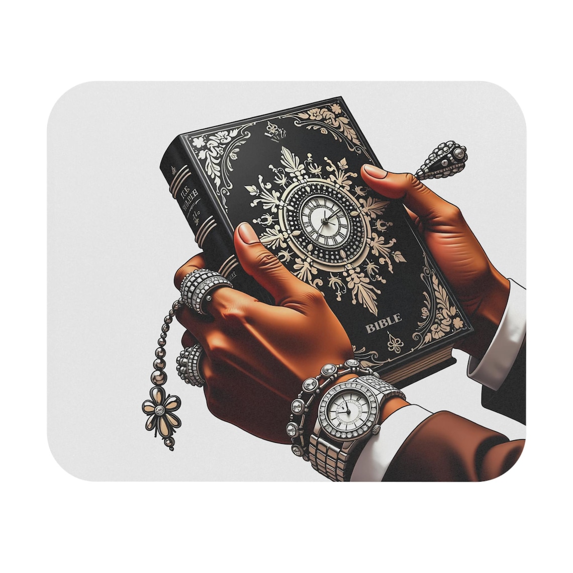 Refined Hand-detailed Mouse Pad, Bible Inspired, Office Desk Decor ...