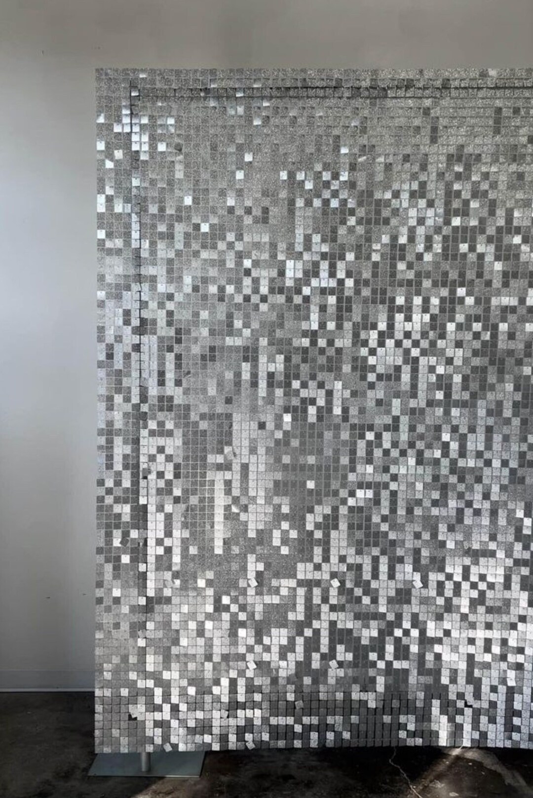 Shimmer Wall Sequin Panels: Blush Blooms Backdrop, 28 Interlocking ...