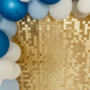 Shimmer Wall Sequin Panels: Blush Blooms Backdrop, 28 Interlocking ...