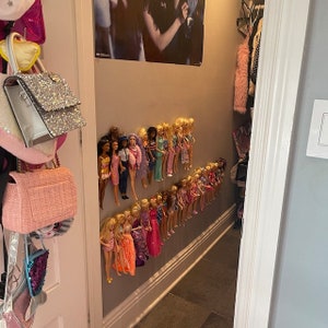 Fashion Doll Display Clips, Wall Mount for Dolls, Storage Brackets for ...