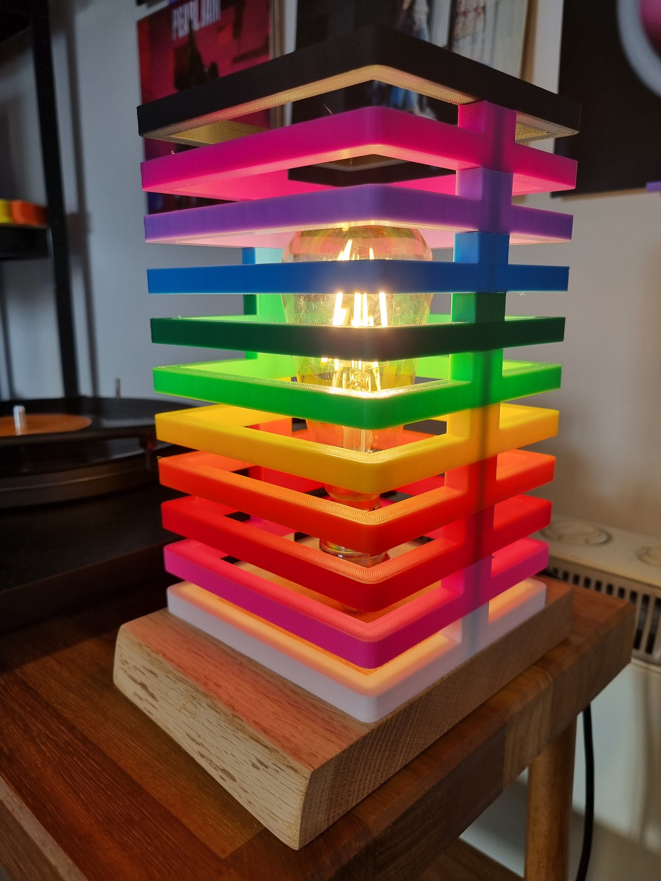 Rainbow Lamp Layered Modern Desk Light Hall Lighting Table | Etsy
