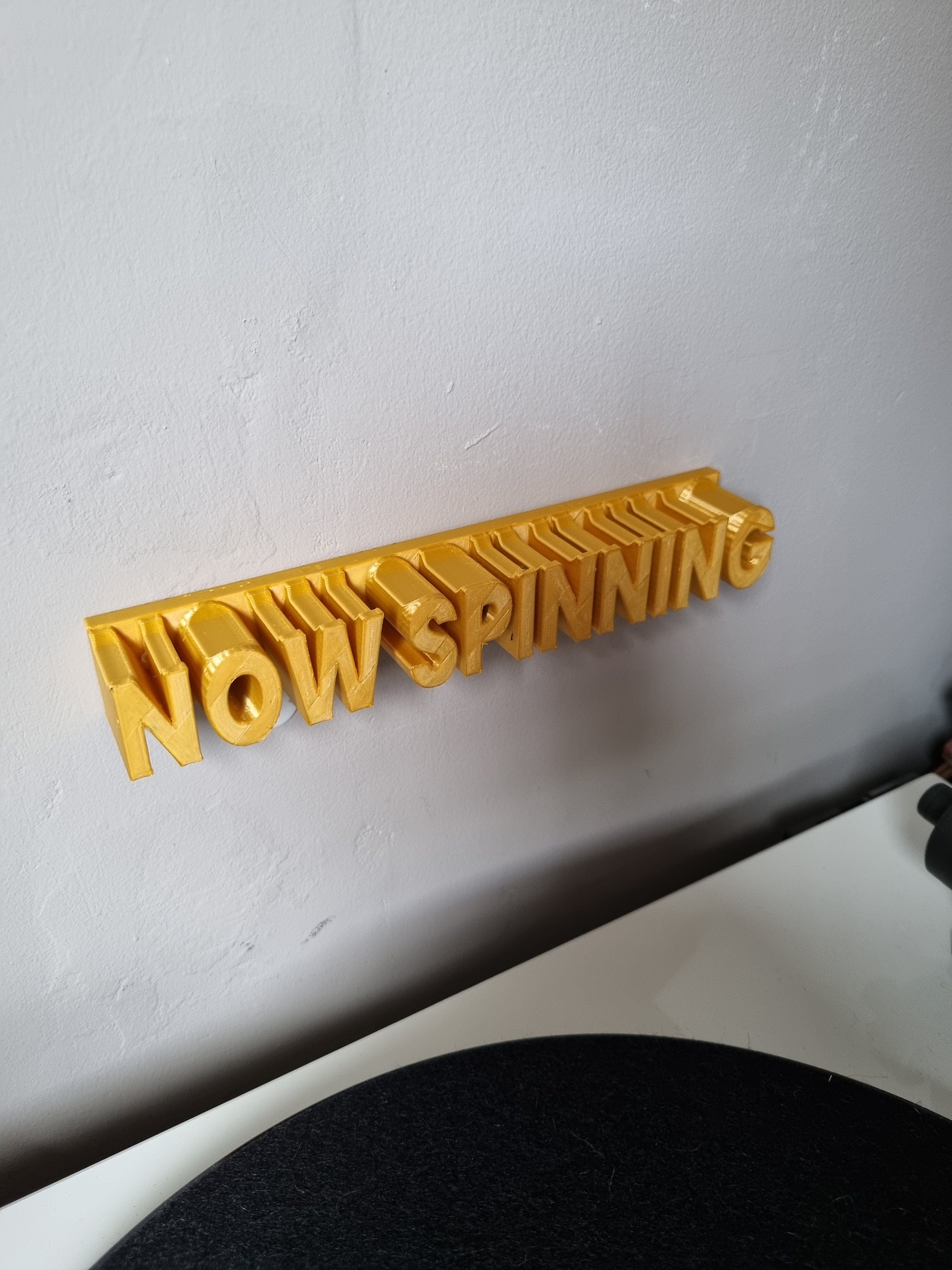 Large Now Spinning wall mounted vinyl record display shelf — No Time ...