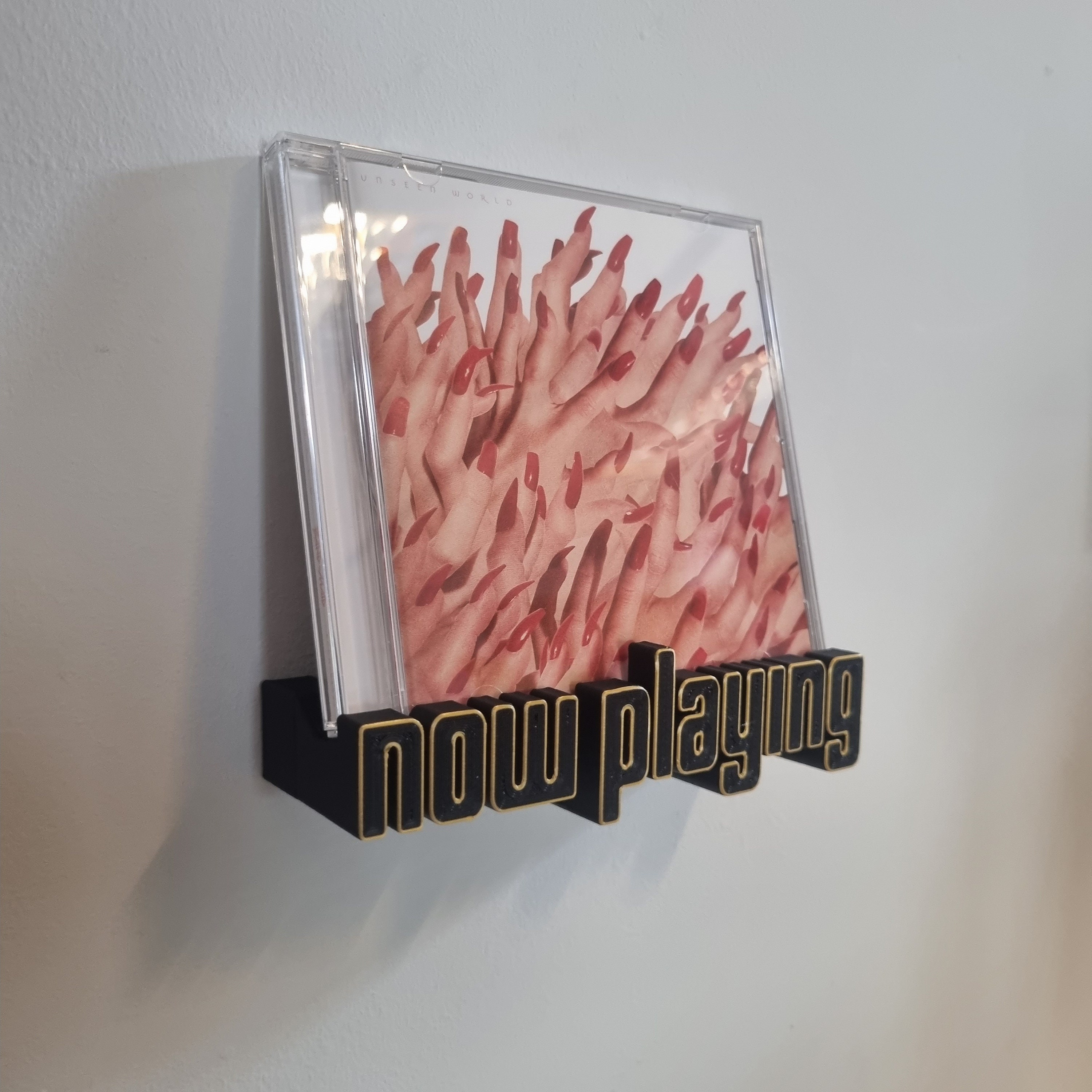 Large Now Spinning wall mounted vinyl record display shelf — No Time ...