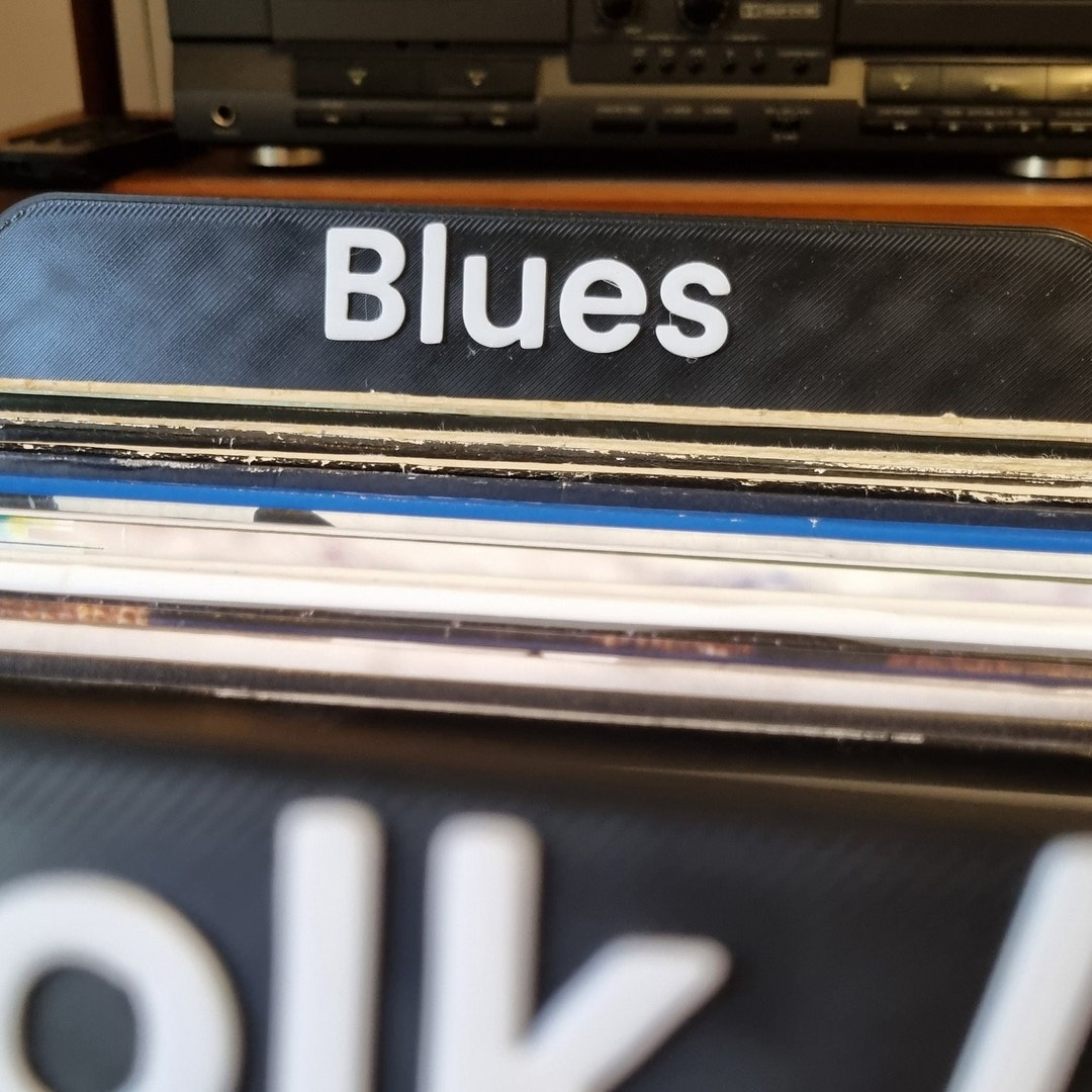 Crate Dividers for Vinyl Records Genre, Alphabet or Band Labels for 12 ...
