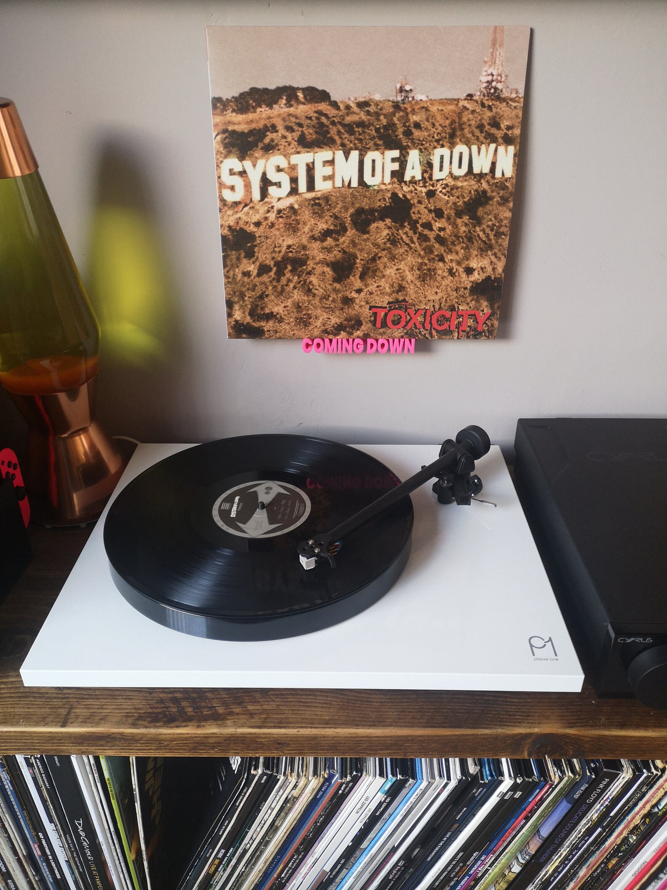 Large Now Spinning Wall Mounted Vinyl Record Display Shelf — No Time ...