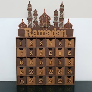Ramadan Calendar, Ramadan Wooden Calender, Ramadan Decoration ...