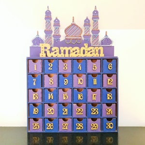 Ramadan Calendar, Ramadan Wooden Calender, Ramadan Decoration ...