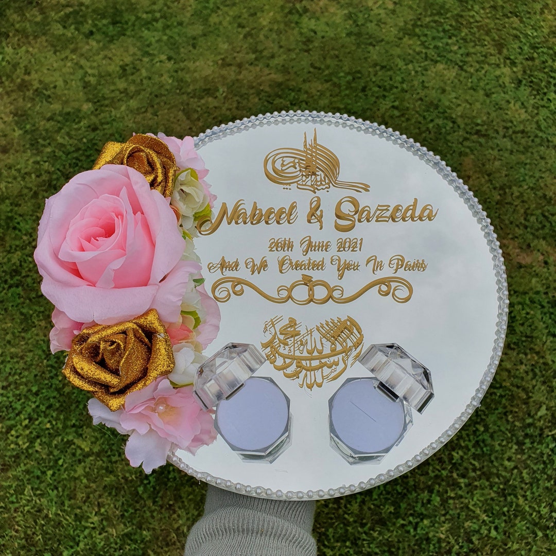 Personlised Ring Plate, Large, Couple Plate, Wedding Plate - Etsy