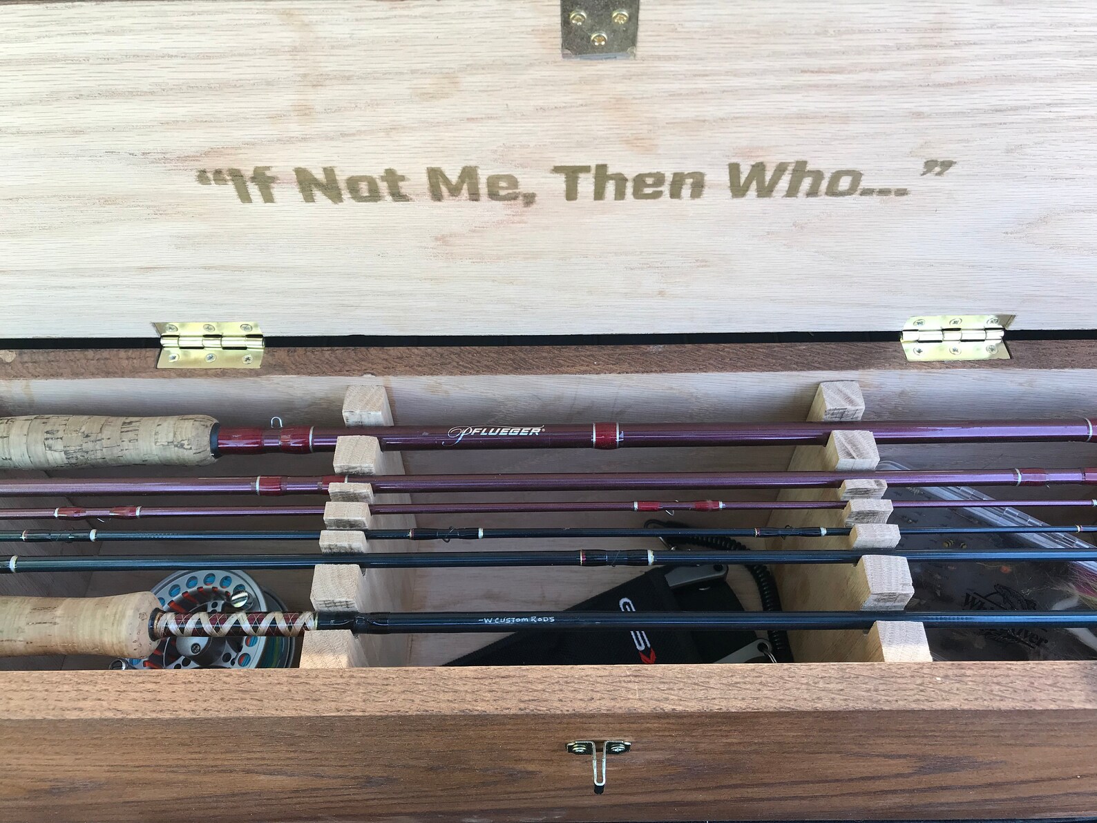 Wooden Fly Rod/fishing Rod Box - Etsy