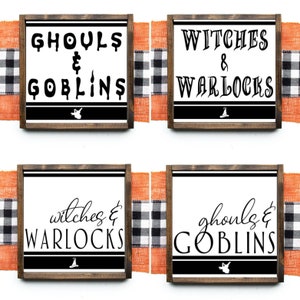 Witches and Warlocks Sign | Halloween Decor | Fall Decor | Witch Sign ...
