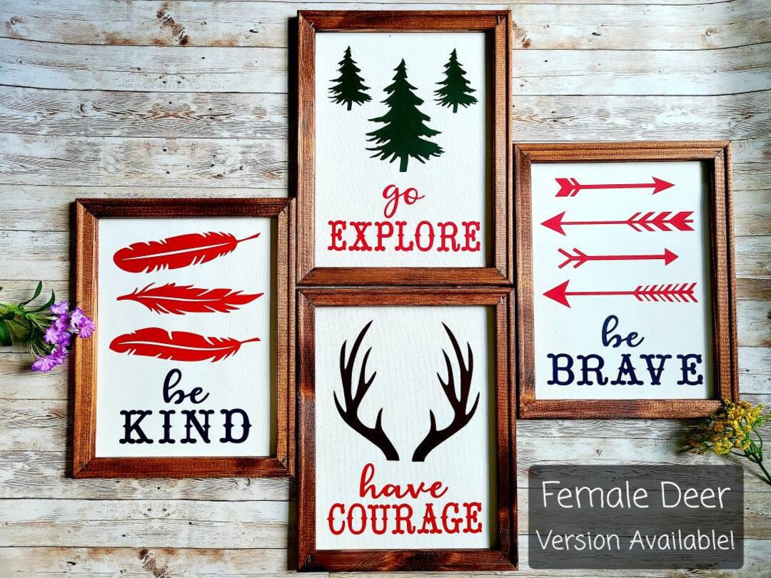 Rustic Nursery Signs | Woodland Nursery Decor | Rustic Baby Decor ...