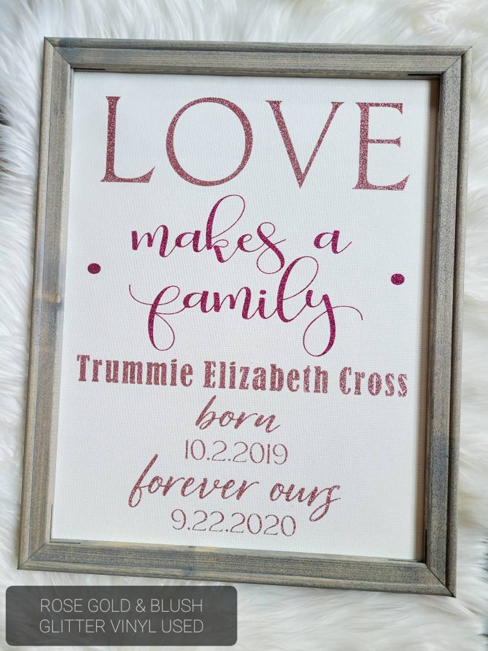 Adoption Gift Adoption Sign Personalized Family Gift for - Etsy