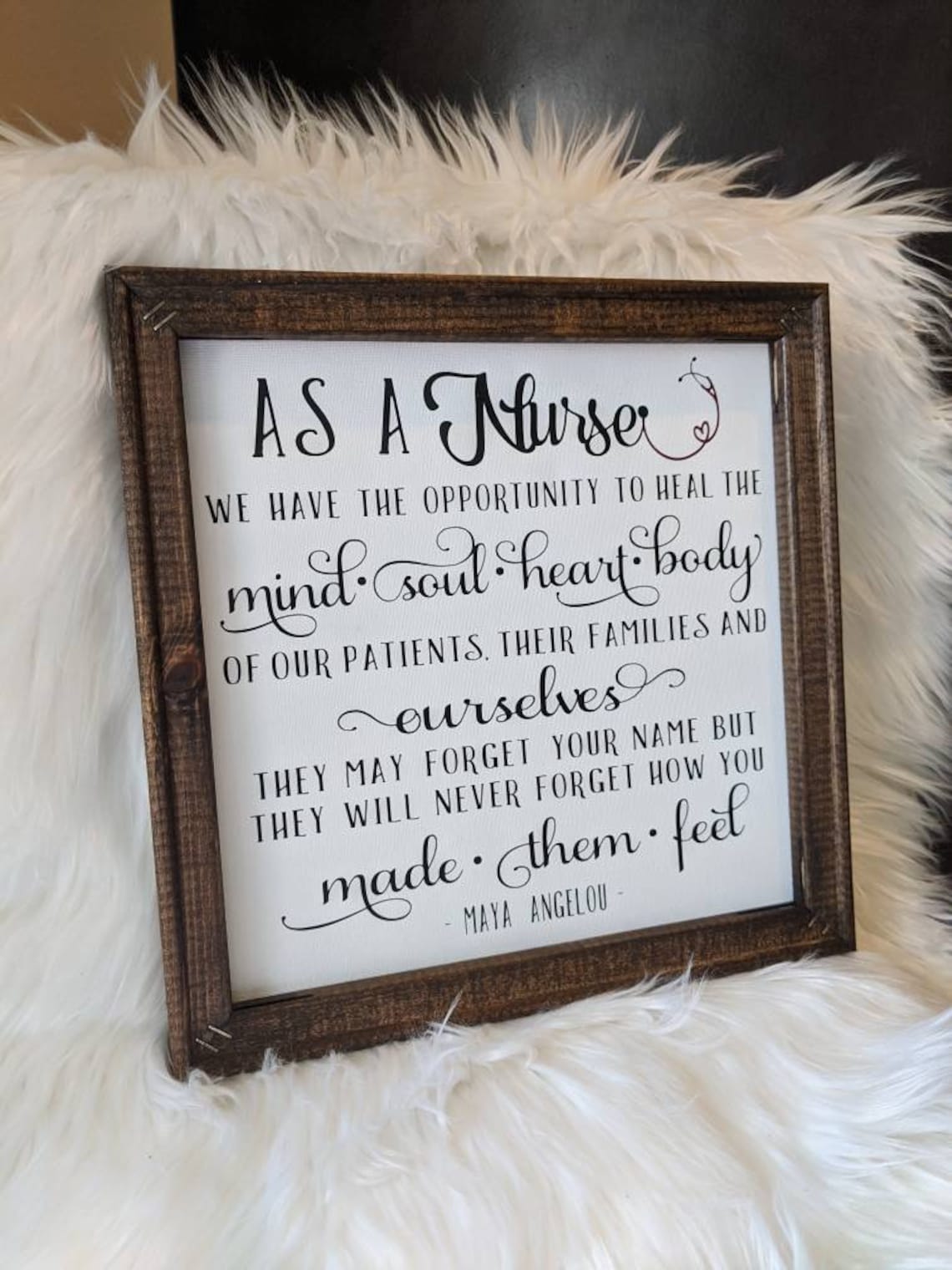 As a Nurse Sign Inspirational Sign Nurse Sign Gift for | Etsy