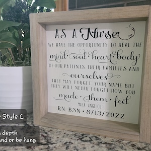 As a Nurse Sign | Inspirational Sign | Nurse Sign | Gift for Nurse ...