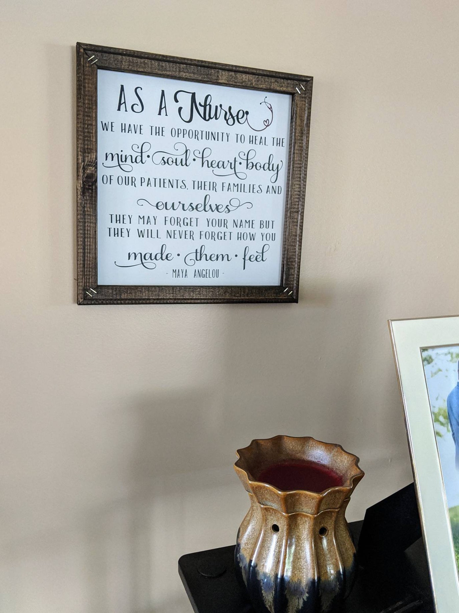 As a Nurse Sign Inspirational Sign Nurse Sign Gift for - Etsy