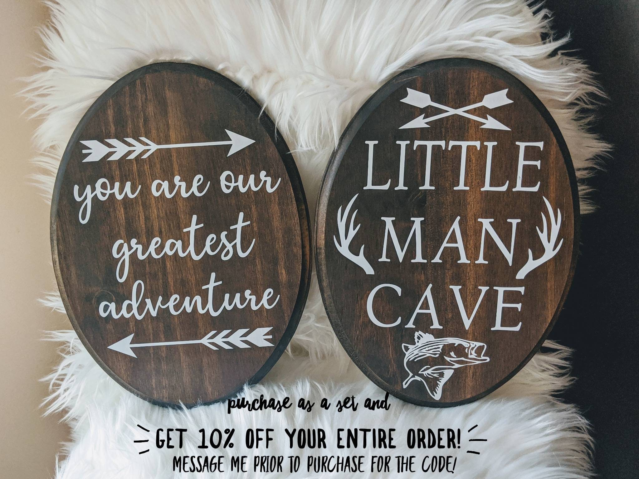 Little Man Cave Sign Nursery Sign Boys Room Sign Baby | Etsy
