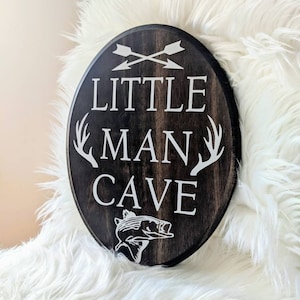 Little Man Cave Sign Nursery Sign Boys Room Sign Baby Shower Gift ...