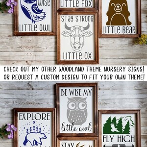 Rustic Nursery Signs | Woodland Nursery Decor | Rustic Baby Decor ...