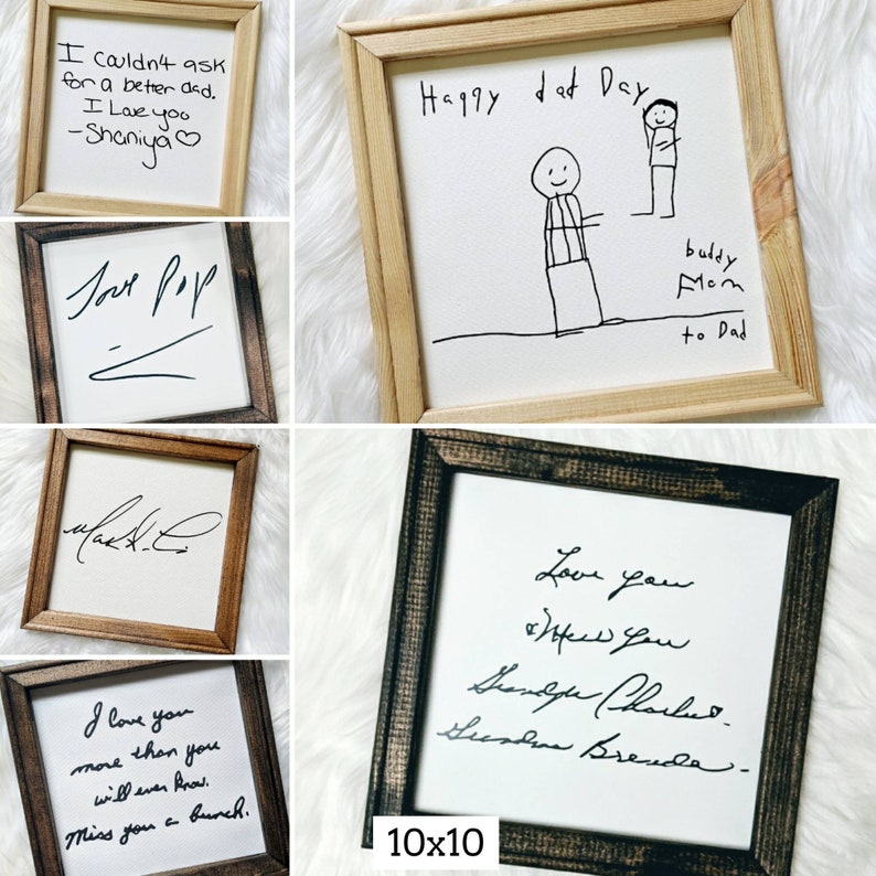 Original Handwriting Gift Custom Handwriting Canvas Sign - Etsy