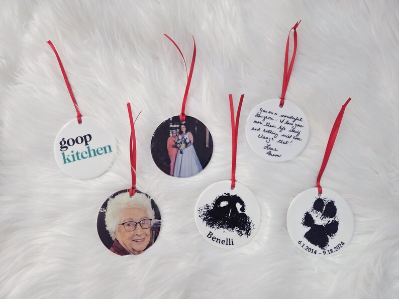 Custom Handwriting Ceramic Ornament: Personalized Christmas Gift - Etsy
