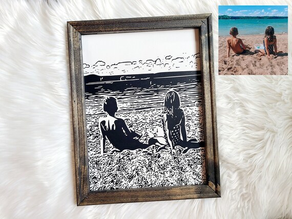 Custom Photo Sign Wedding Gift Engagement Gift Digitized | Etsy