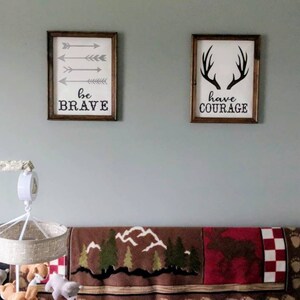 Rustic Nursery Signs | Woodland Nursery Decor | Rustic Baby Decor ...