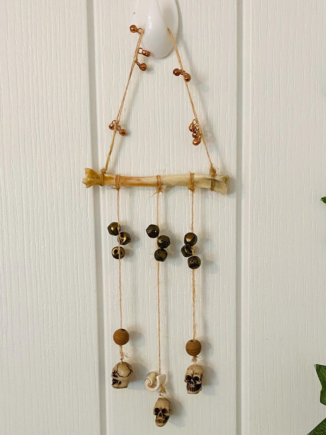 Skull and Rabbit Bone Witches Bells for Luck and Protection - Etsy