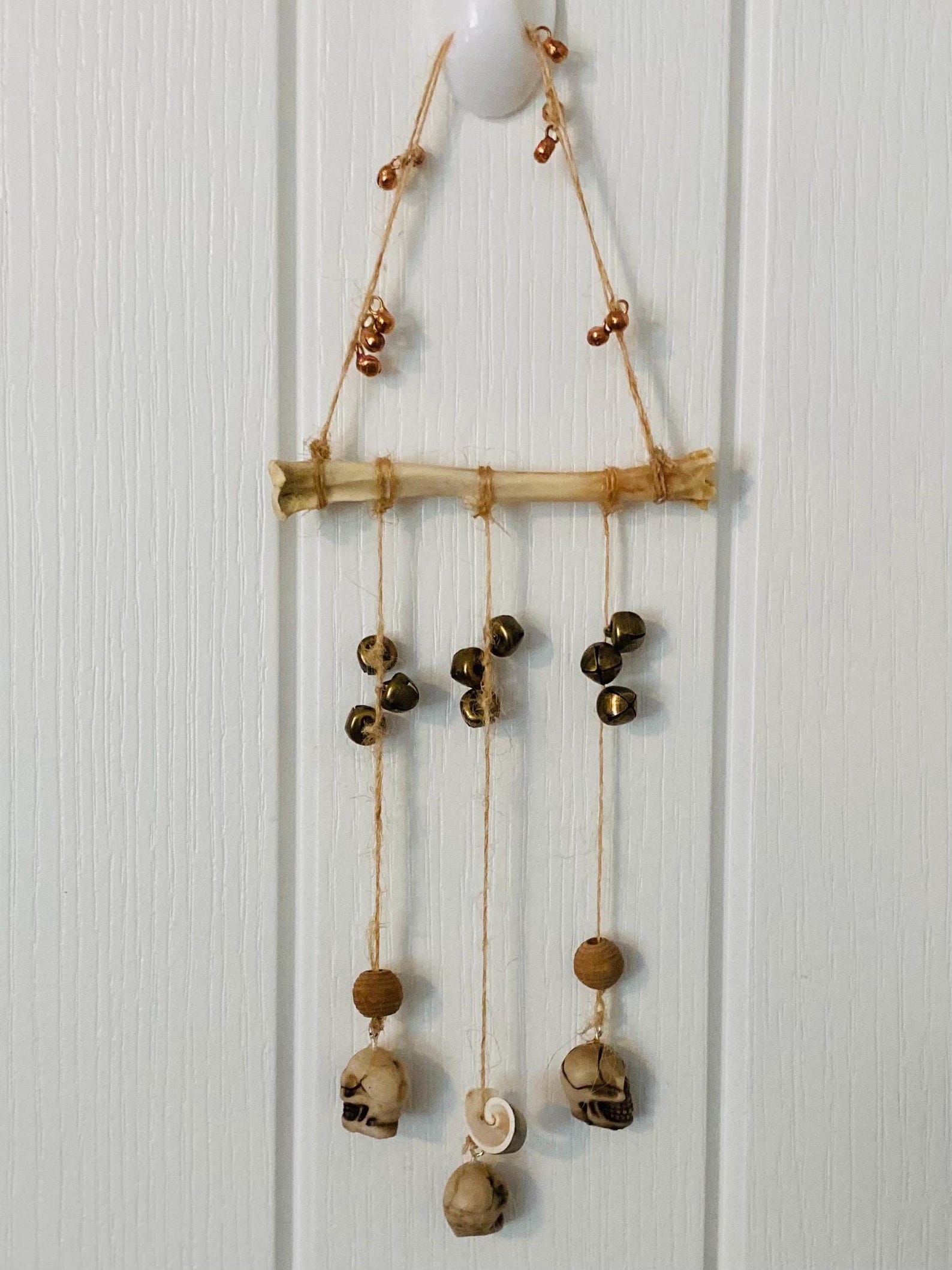 Skull and Rabbit Bone Witches Bells for Luck and Protection - Etsy