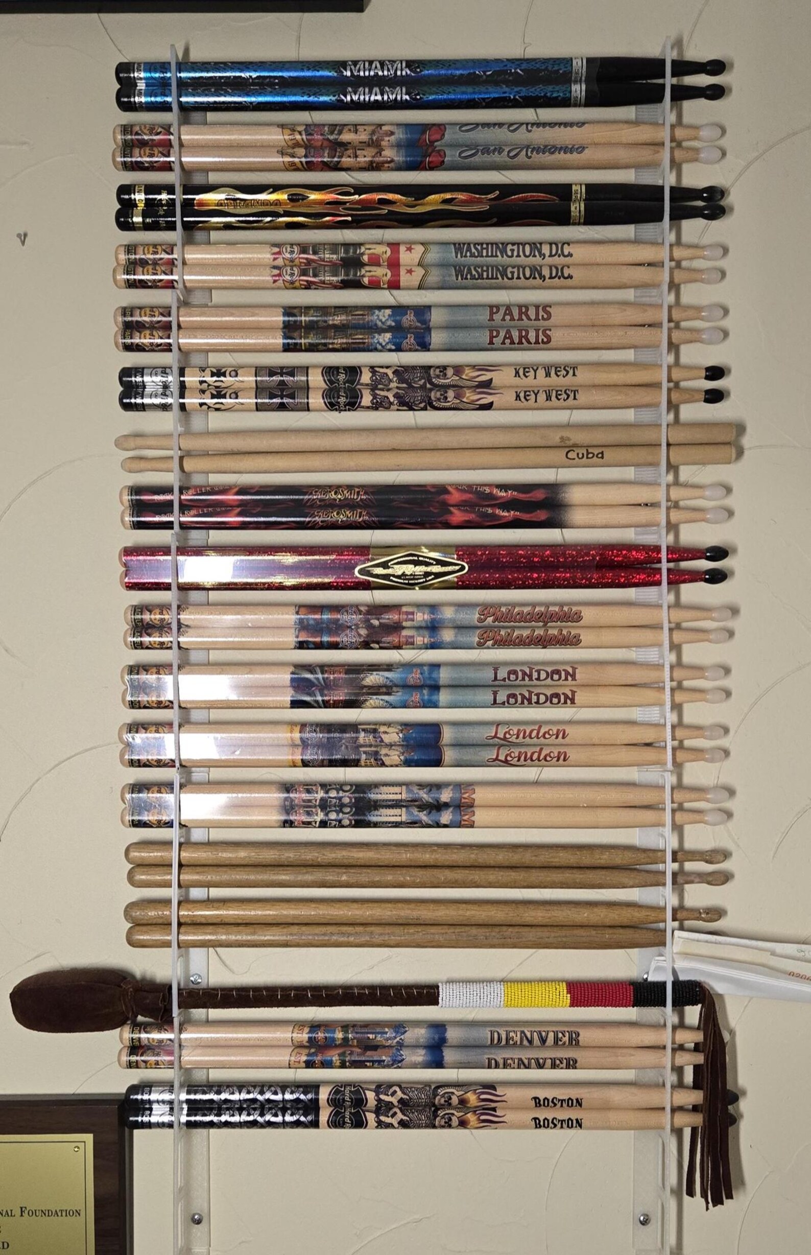 Drumstick Wall Display (2 Pairs) - Etsy