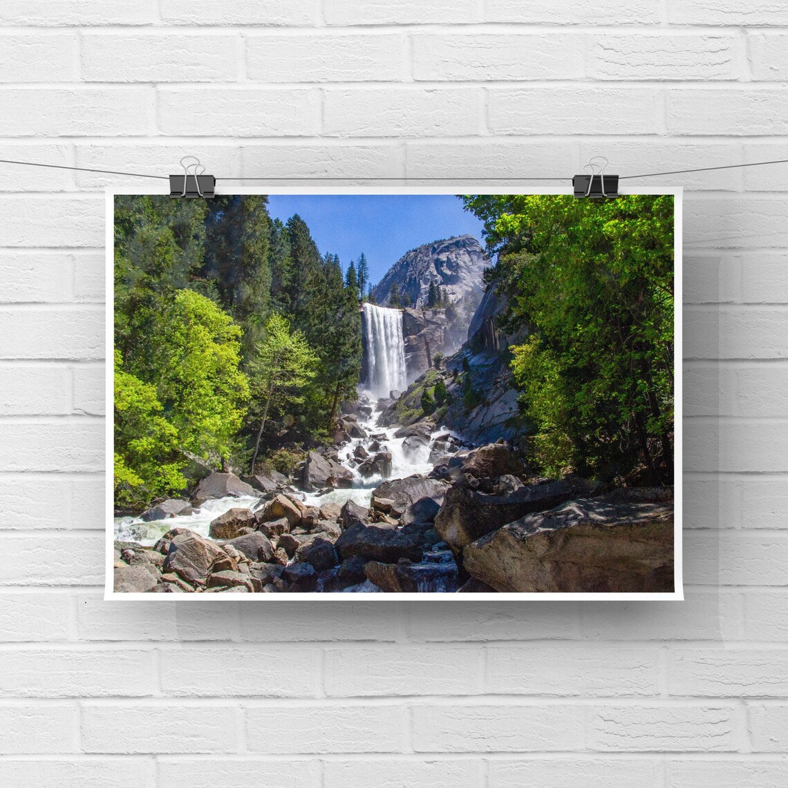 Landscape Photography Print Yosemite National Park Vernal Falls - Etsy