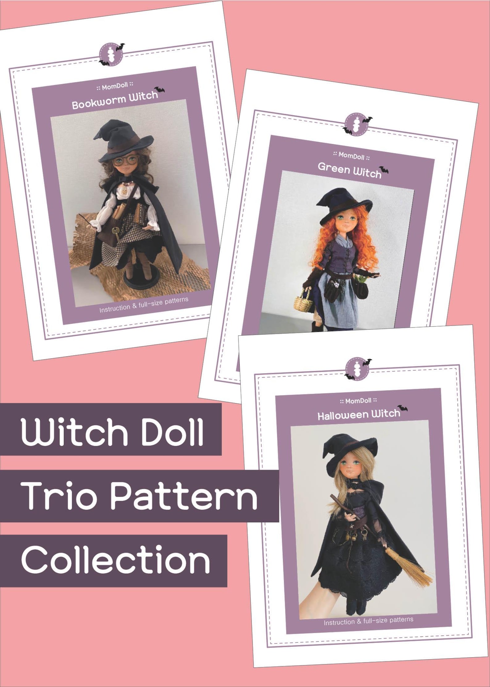 Three Witches Doll Collection – PDF Sewing Pattern - Etsy