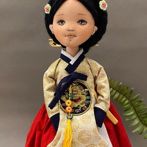 Woman Hanbok Doll, Korean Traditional Dress, Doll Pattern, PDF - Etsy