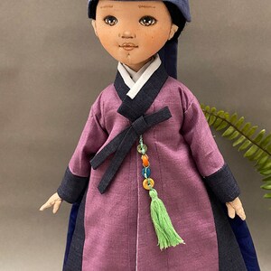 Woman Hanbok Doll, Korean Traditional Dress, Doll Pattern, PDF - Etsy