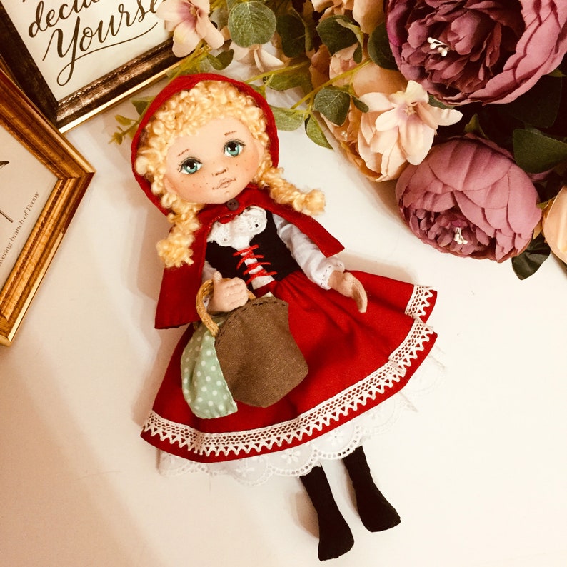 25cm Doll Little Red, Cloth Doll Pattern - Etsy