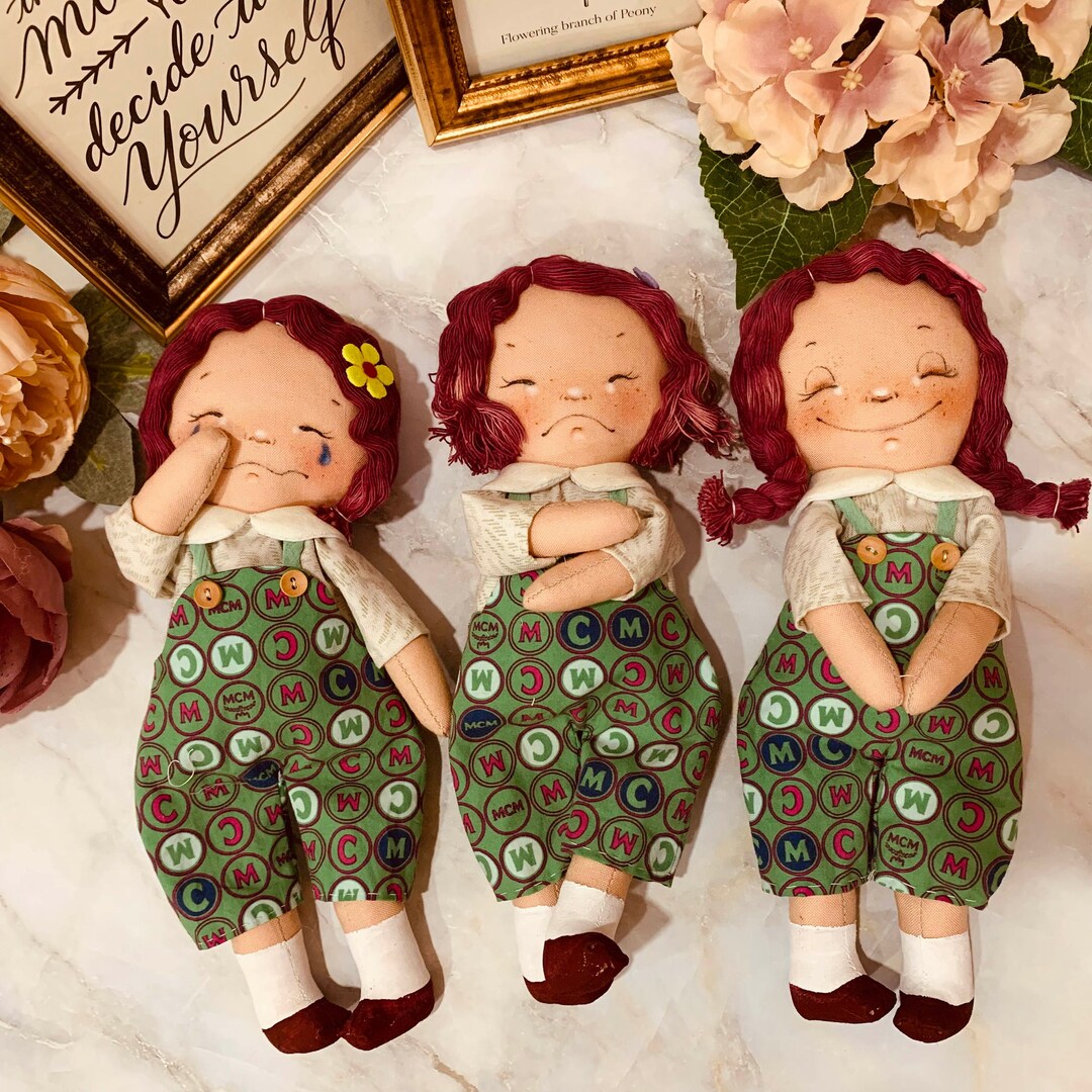 PDF Doll Sewing Pattern / Rag Doll Ugly Dolls / Vintage Style /instant ...