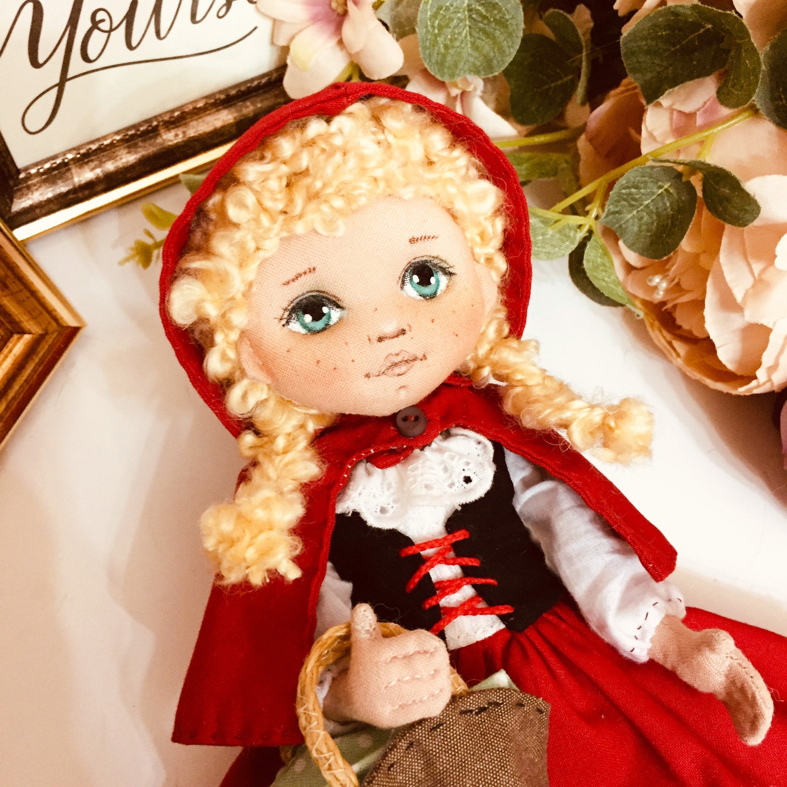 25cm Doll Little Red, Cloth Doll Pattern - Etsy