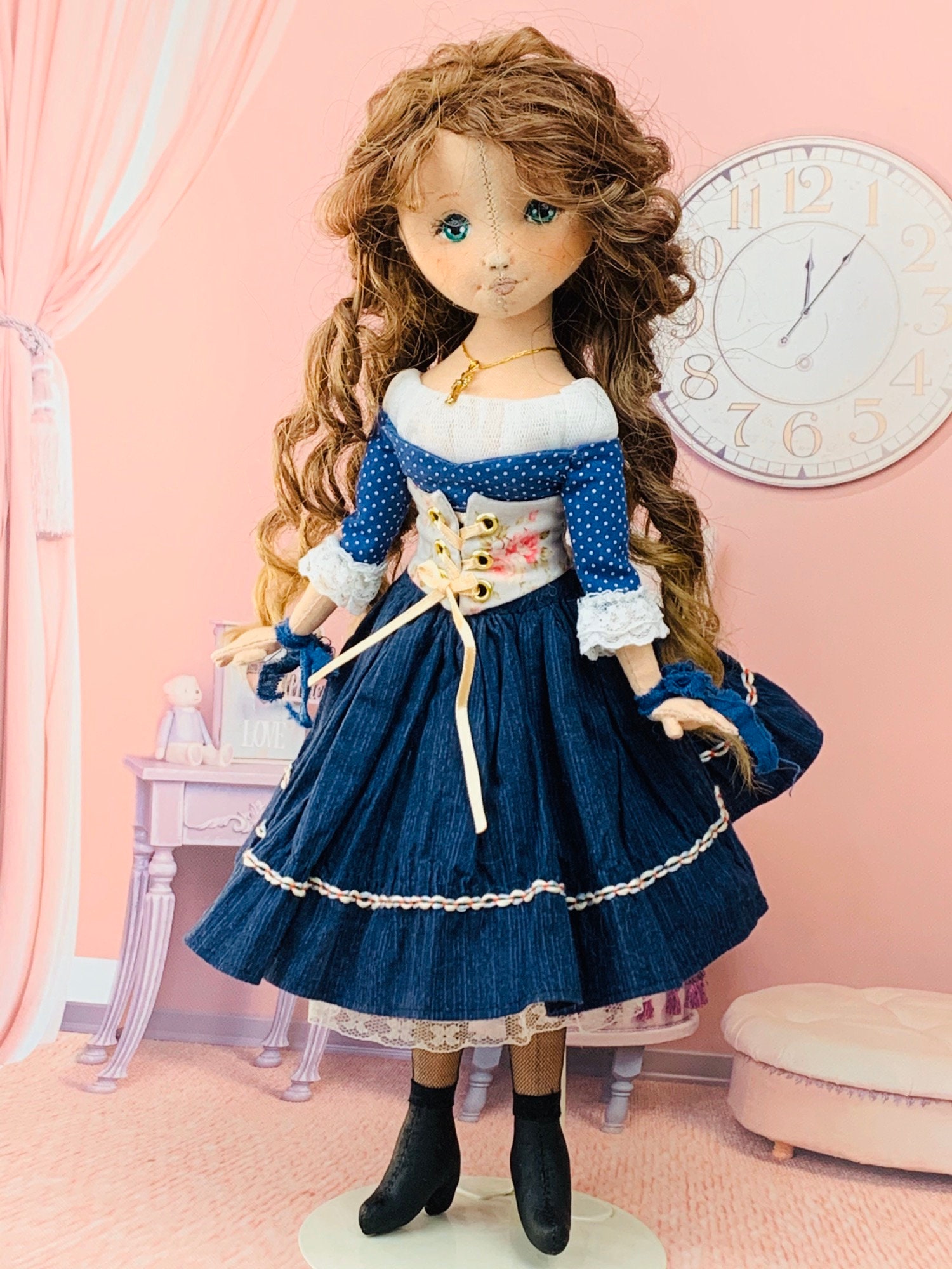 PDF Doll Sewing Pattern / 35cm Doll / Corset Dress / Vintage - Etsy